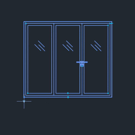 Download CAD Dynamic Blocks Bi-fold Doors (Aluminum) | CADasBuilt ...
