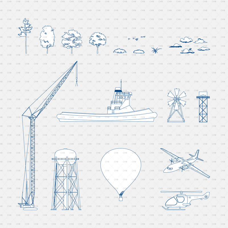 Download DYNAMIC CAD BLOCKS Background Objects | CADasBuilt – cadasbuilt