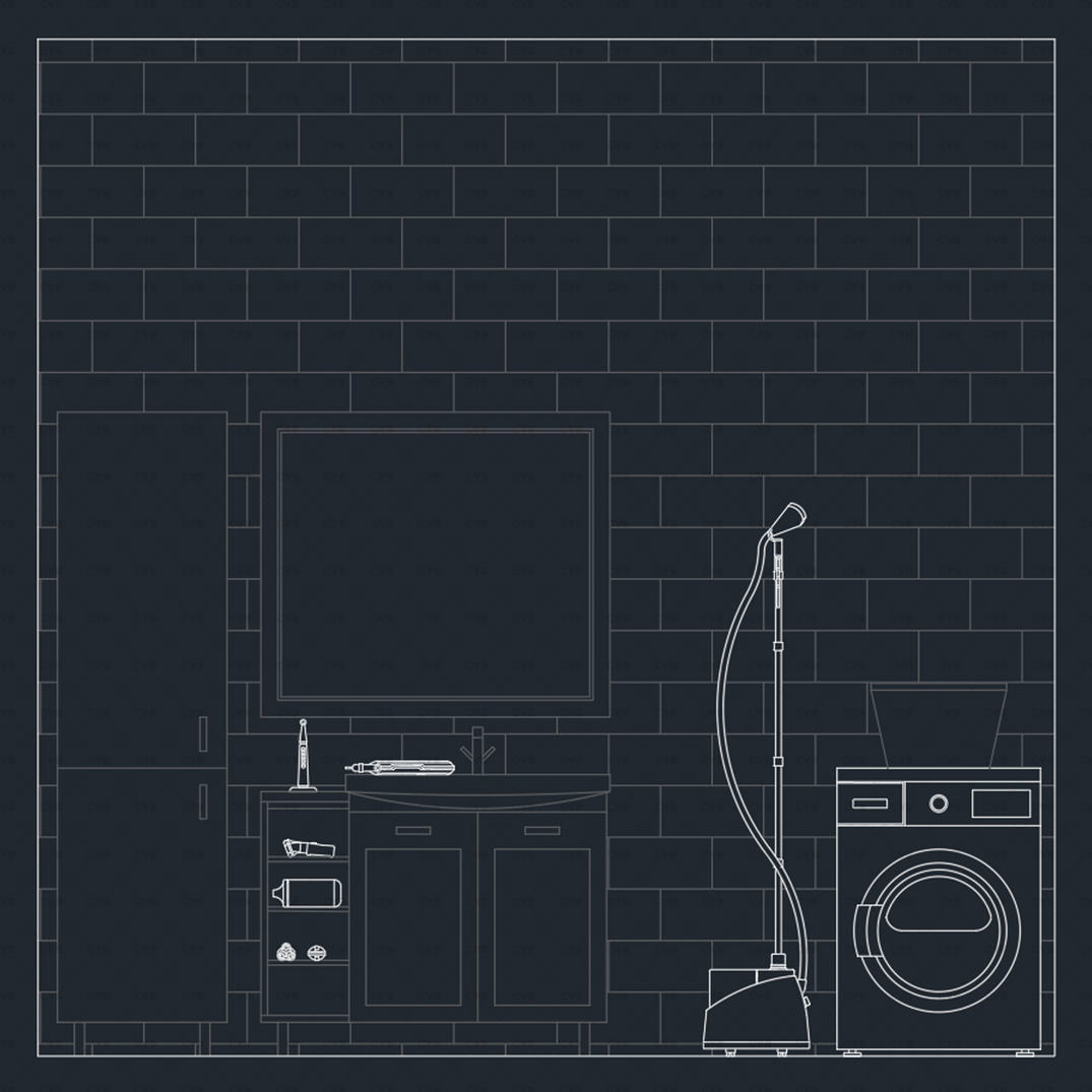 DYNAMIC CAD BLOCKS | 15 Bathroom and Laundry Appliances | CADasBuilt ...
