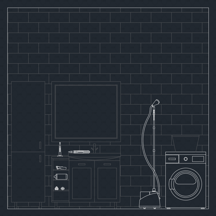 DYNAMIC CAD BLOCKS | 15 Bathroom and Laundry Appliances | CADasBuilt ...