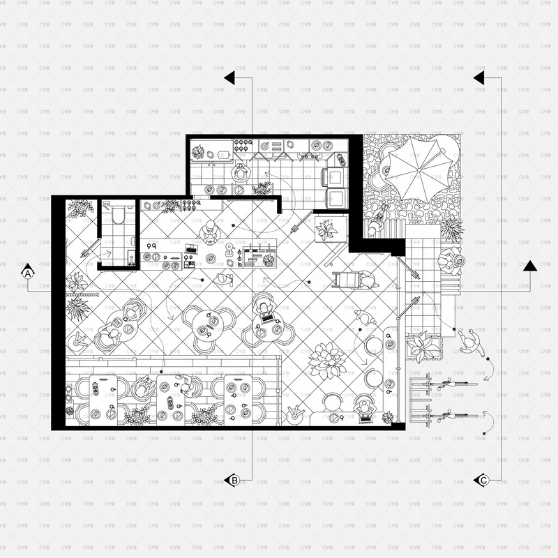 CAD and Vector Coffee Shop (145 CAD Blocks) | CADasBuilt – cadasbuilt