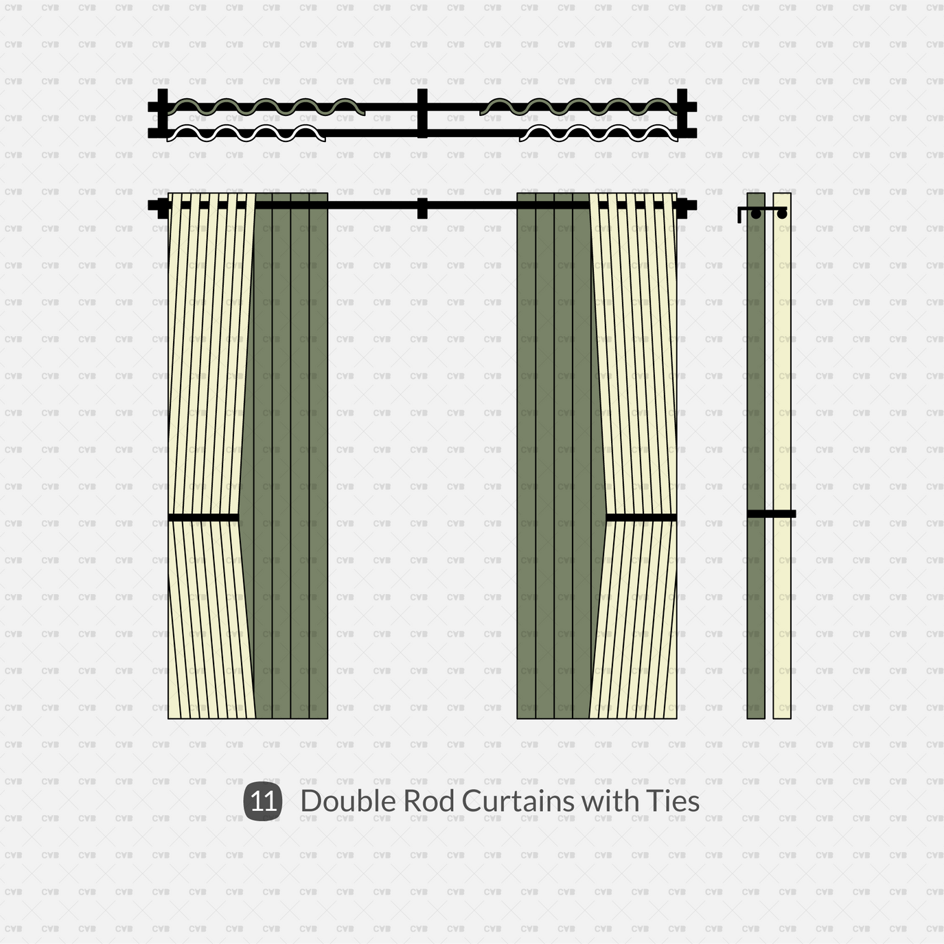 Download Blinds and Curtains | DYNAMIC CAD BLOCKS | CADasBuilt – cadasbuilt