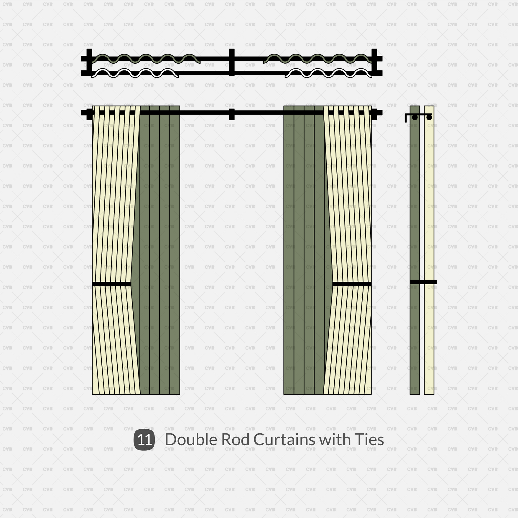 Download Blinds and Curtains | DYNAMIC CAD BLOCKS | CADasBuilt – cadasbuilt