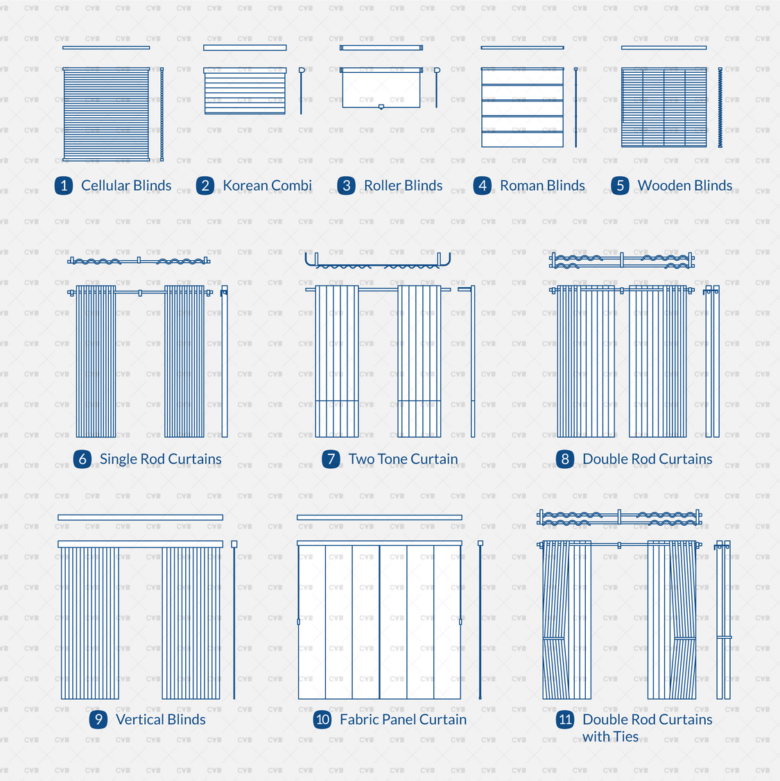 Download Blinds and Curtains | DYNAMIC CAD BLOCKS | CADasBuilt – cadasbuilt