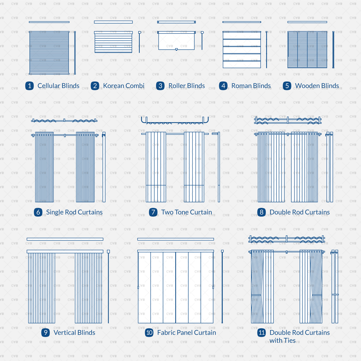 Download Blinds and Curtains | DYNAMIC CAD BLOCKS | CADasBuilt – cadasbuilt