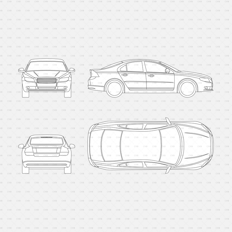 Free Download DYNAMIC CAD BLOCKS Car | CADasBuilt – cadasbuilt