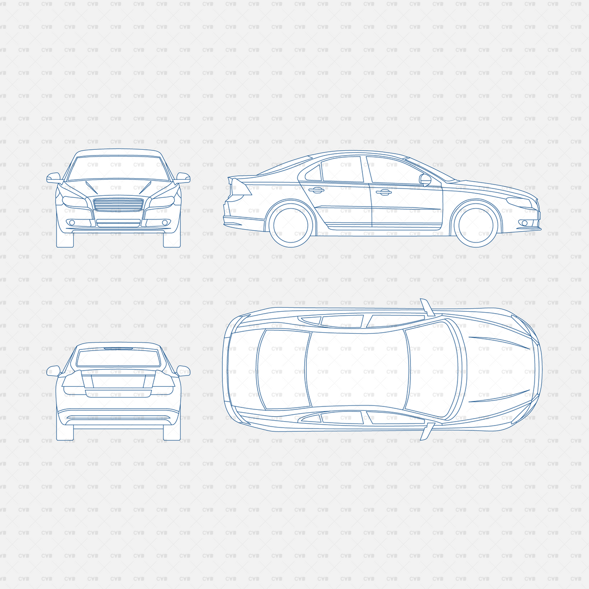 Free Download DYNAMIC CAD BLOCKS Car | CADasBuilt – cadasbuilt