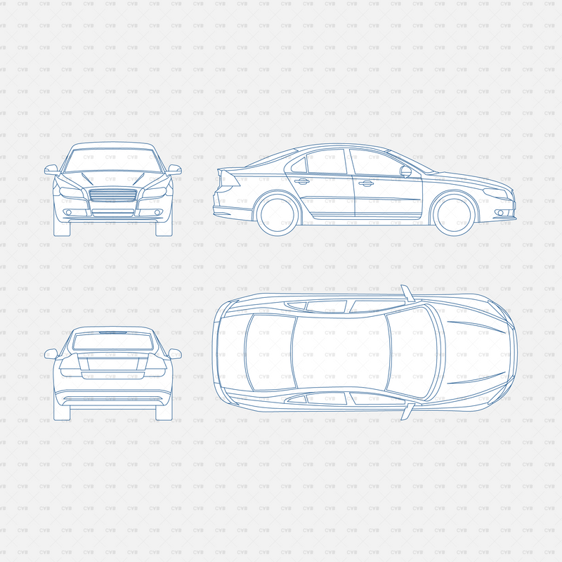 Free Download DYNAMIC CAD BLOCKS Car | CADasBuilt – cadasbuilt