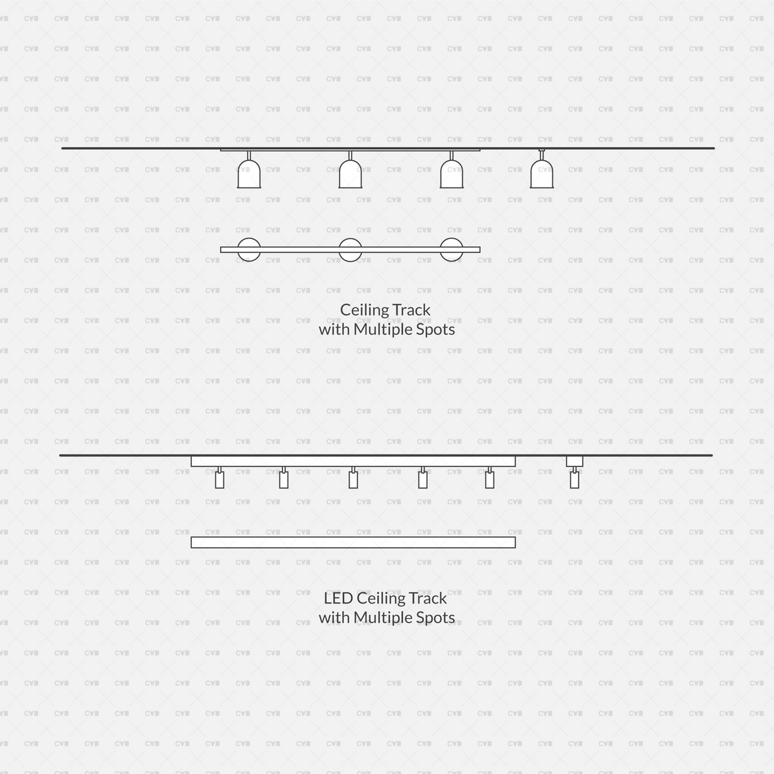 Download 17 Ceiling Lamps | DYNAMIC CAD BLOCKS | CADasBuilt – cadasbuilt