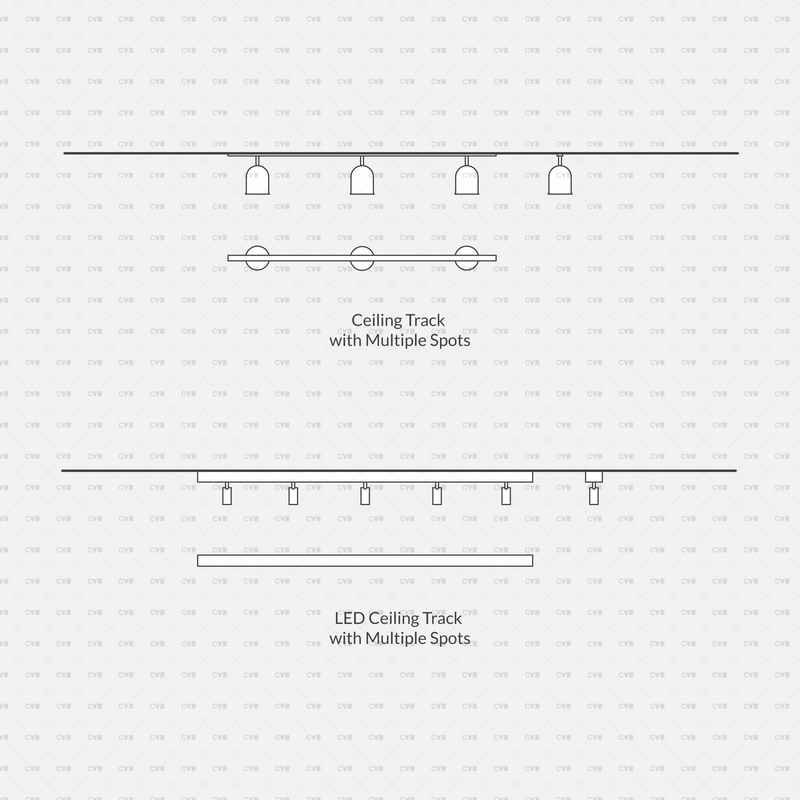 Download 17 Ceiling Lamps | DYNAMIC CAD BLOCKS | CADasBuilt – cadasbuilt