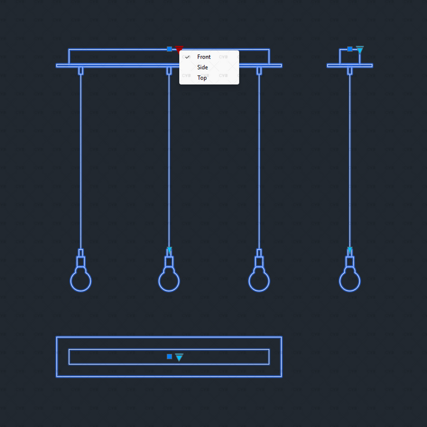 Download 17 Ceiling Lamps | DYNAMIC CAD BLOCKS | CADasBuilt – cadasbuilt