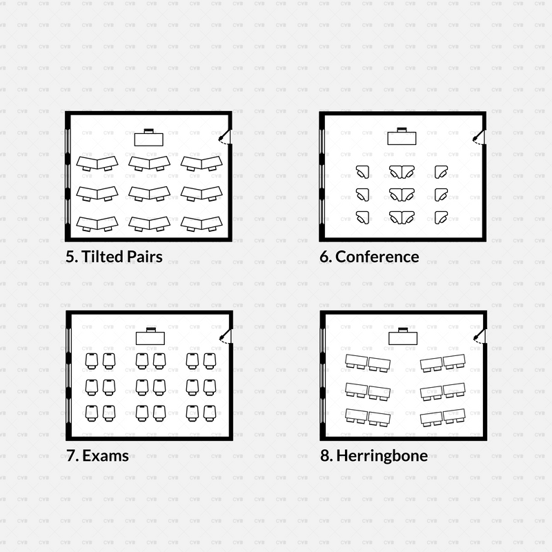 Download CAD Blocks and Vector Classroom Layouts | CADasBuilt – cadasbuilt