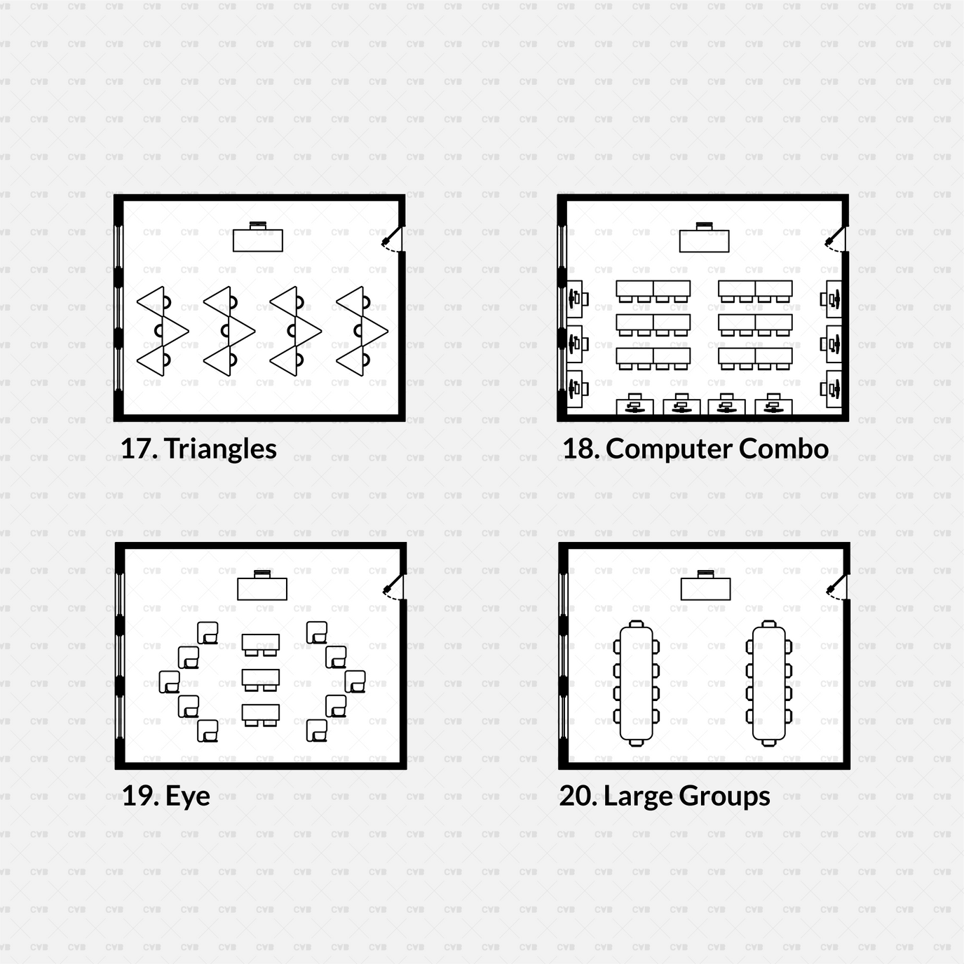 Download CAD Blocks and Vector Classroom Layouts | CADasBuilt – cadasbuilt