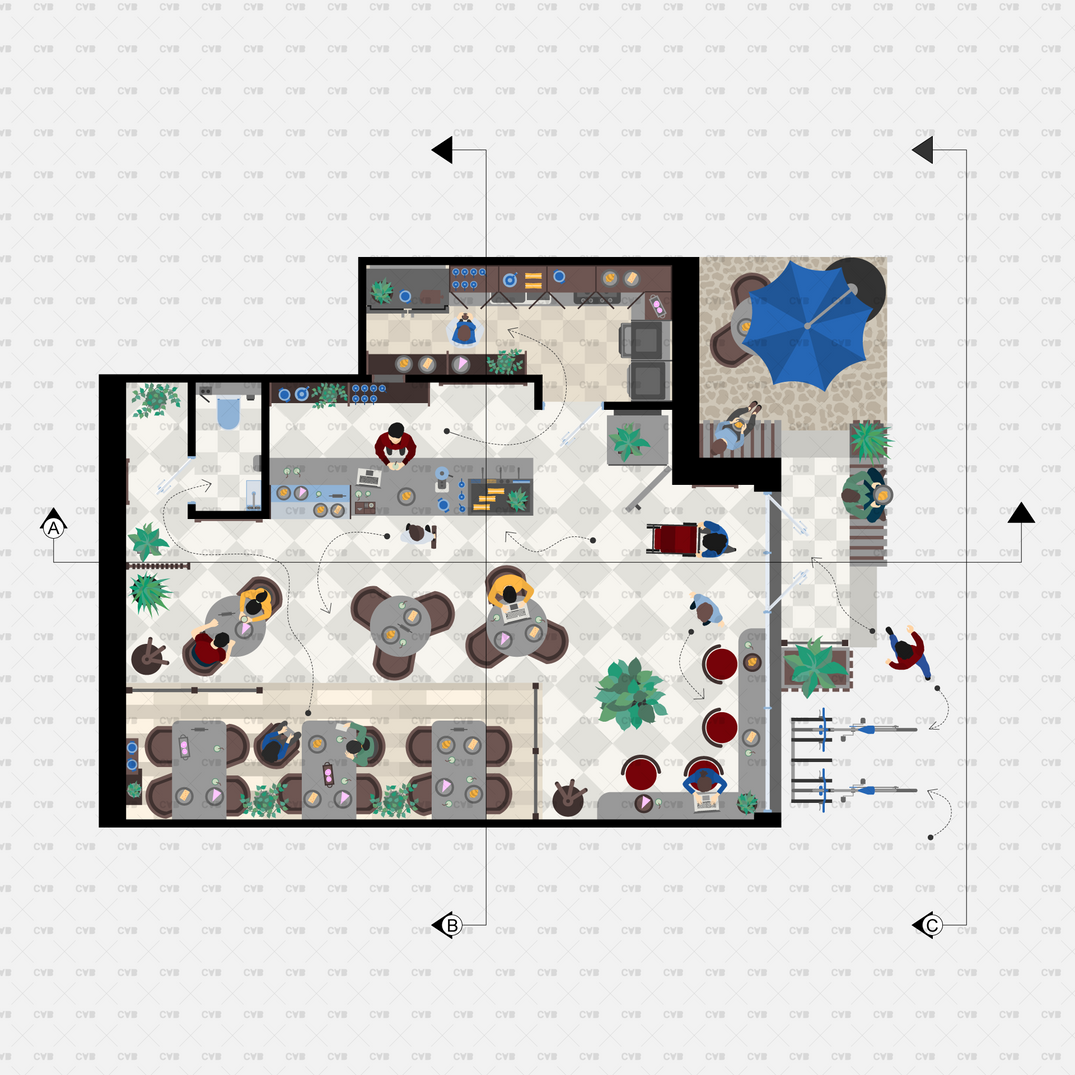CAD and Vector Coffee Shop (145 CAD Blocks) | CADasBuilt – cadasbuilt