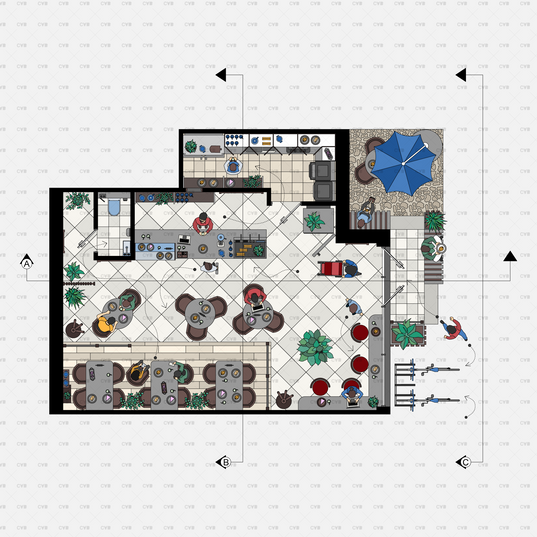 CAD and Vector Coffee Shop (145 CAD Blocks) | CADasBuilt – cadasbuilt