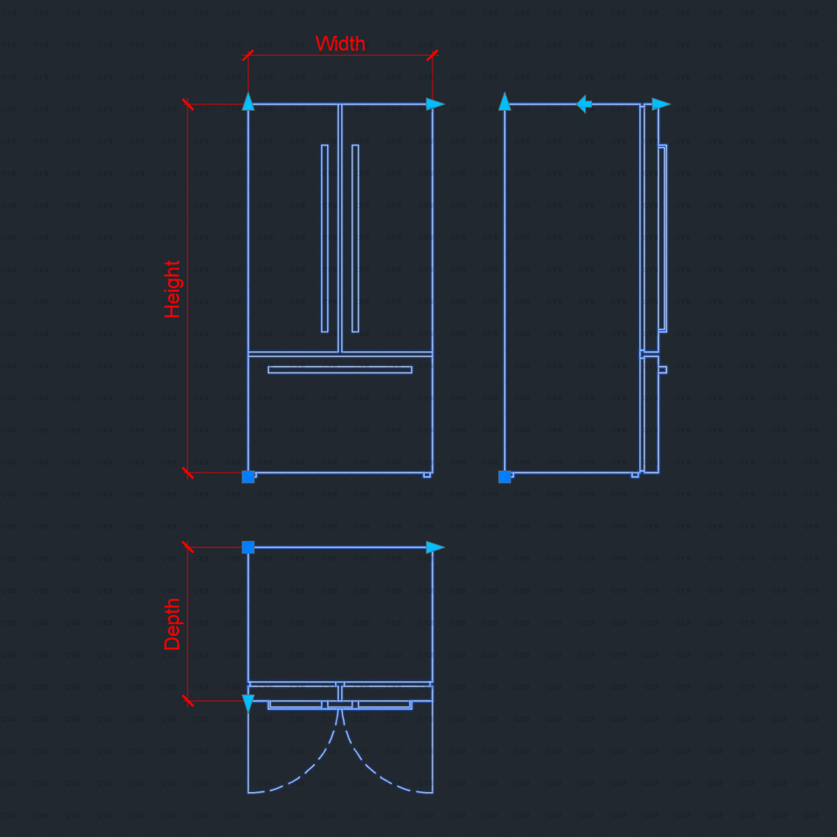 DYNAMIC CAD BLOCKS | 400 Household Appliances | CADasBuilt – cadasbuilt