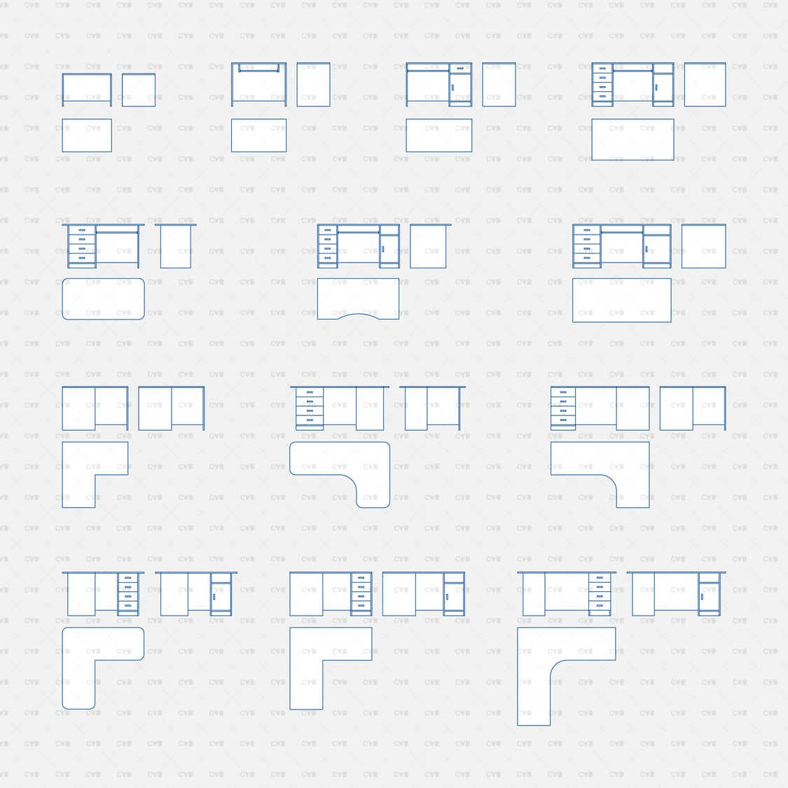 Furniture CAD Blocks – Dynamic Free & Pro DWG – cadasbuilt