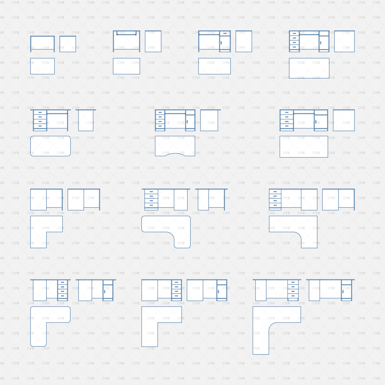 Furniture CAD Blocks – Dynamic Free & Pro DWG – cadasbuilt