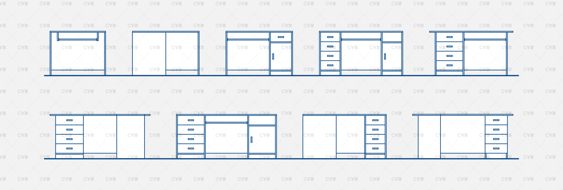 Download CAD Dynamic Blocks and Vector Individual Desks | CADasBuilt ...