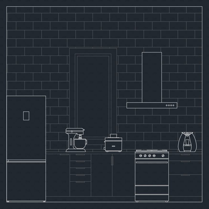 DYNAMIC CAD BLOCKS | Kitchen Appliances | CADasBuilt – cadasbuilt