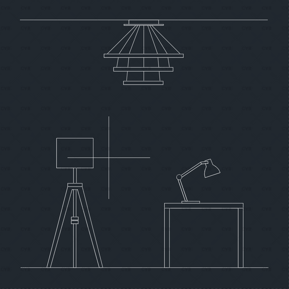 Download 148 Lighting Fixtures | DYNAMIC CAD BLOCKS | CADasBuilt ...