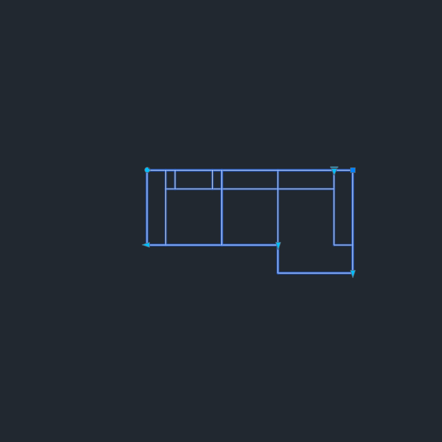 Download CAD Dynamic Blocks and Vector Modular Sofa 02 | CADasBuilt ...