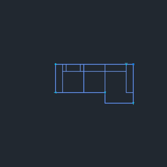 Download CAD Dynamic Blocks and Vector Modular Sofa 02 | CADasBuilt ...