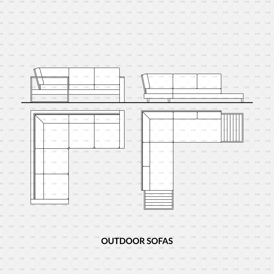 Download DYNAMIC CAD BLOCKS Outdoor Furniture | CADasBuilt – cadasbuilt