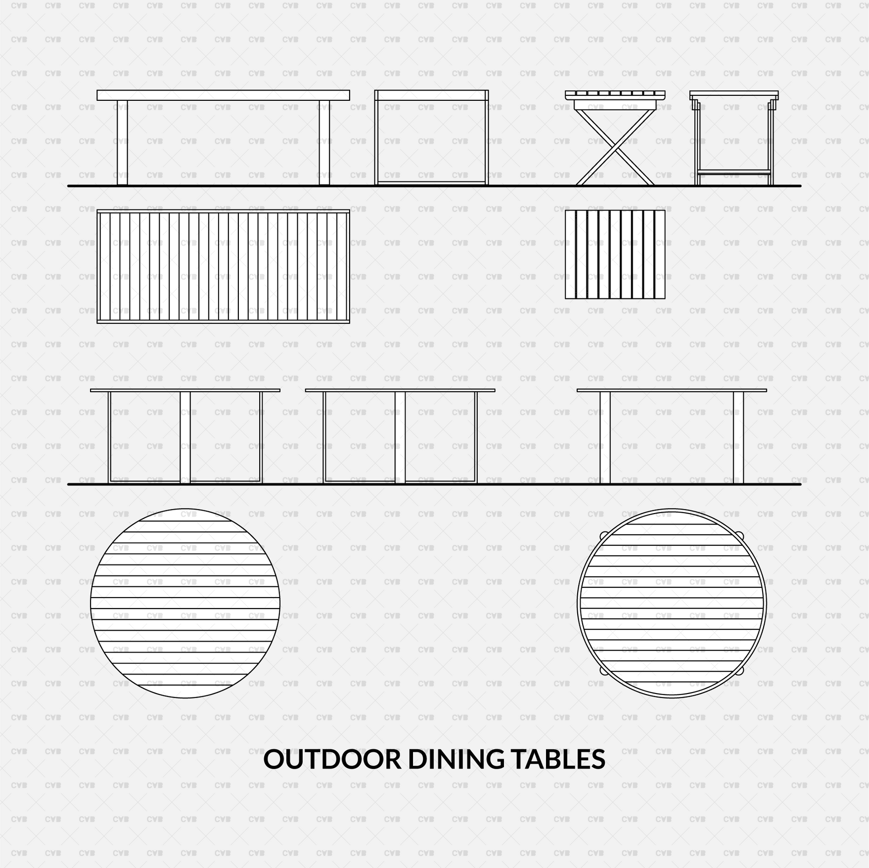 Download DYNAMIC CAD BLOCKS Outdoor Furniture | CADasBuilt – cadasbuilt