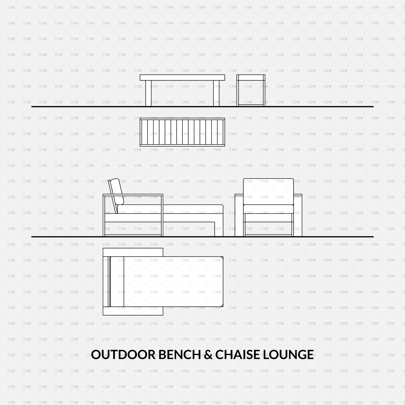 Download DYNAMIC CAD BLOCKS Outdoor Furniture | CADasBuilt – cadasbuilt