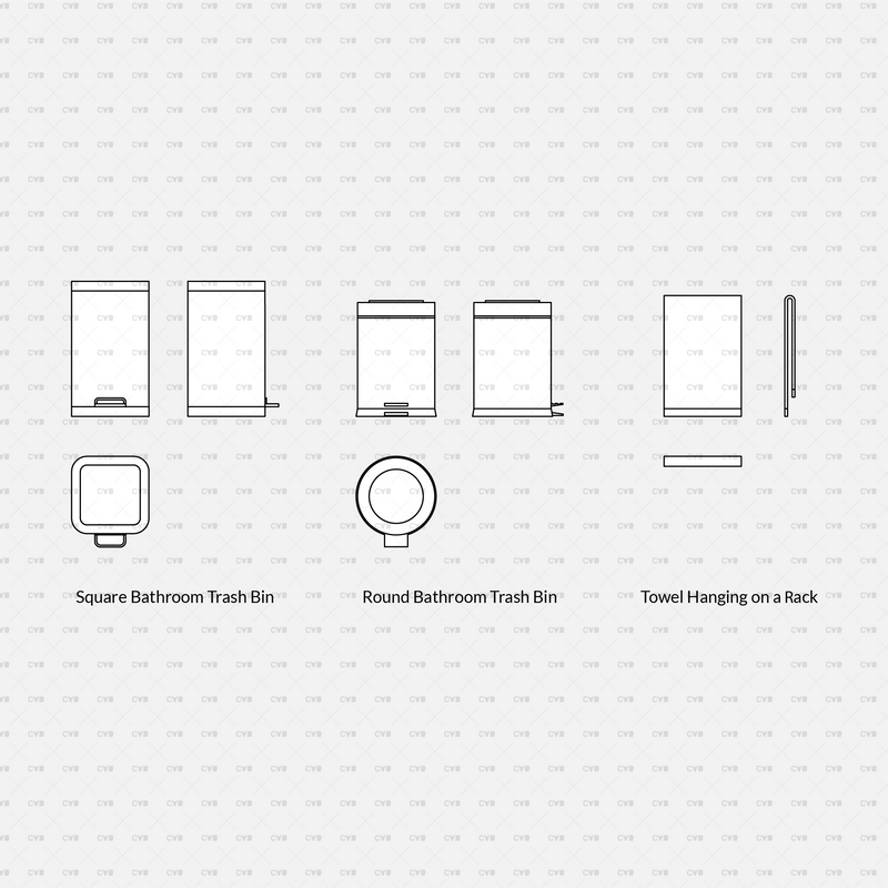 Download Dynamic CAD Bathroom and Toilet Accessories | CADasBuilt ...