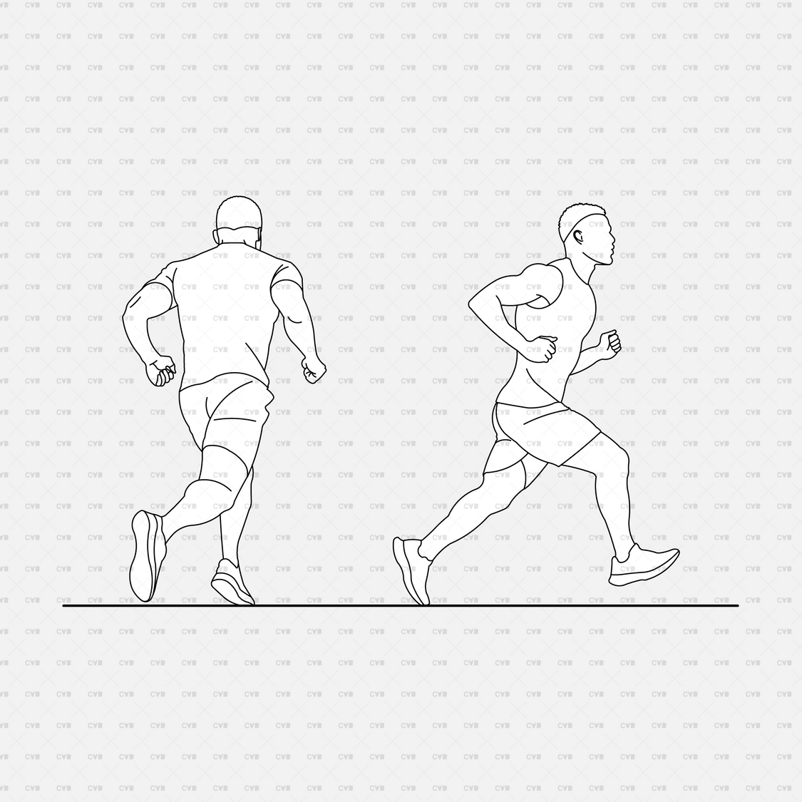CAD Blocks and Vector People Running – cadasbuilt