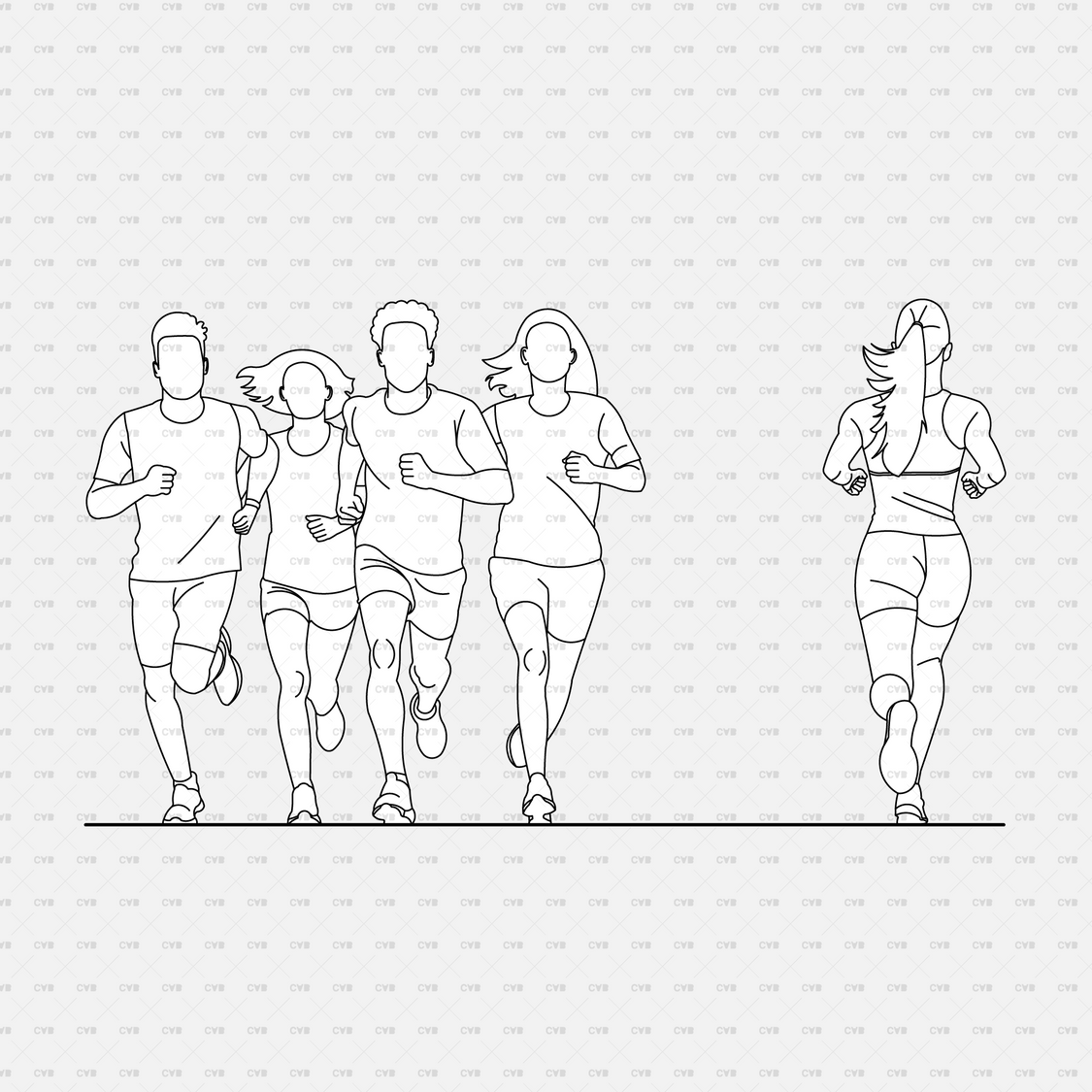 CAD Blocks and Vector People Running – cadasbuilt