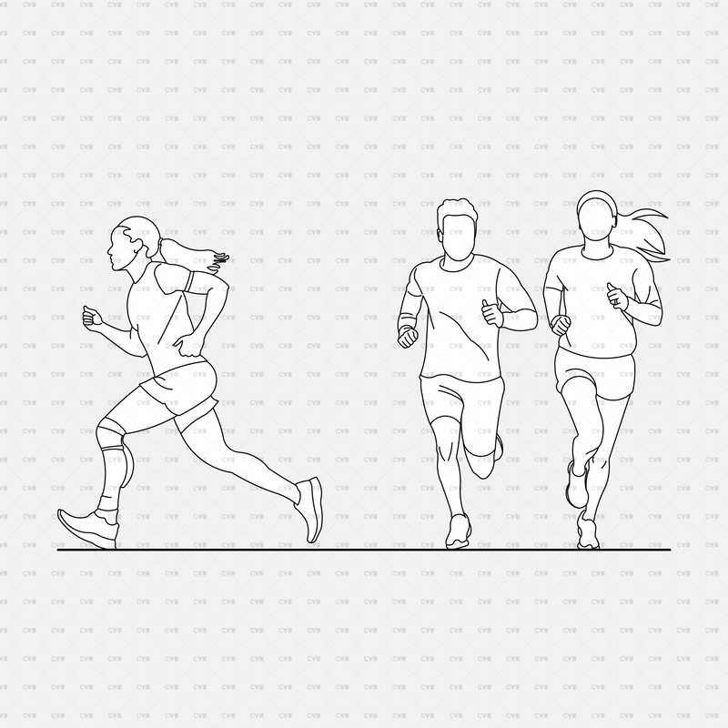 CAD Blocks and Vector People Running – cadasbuilt