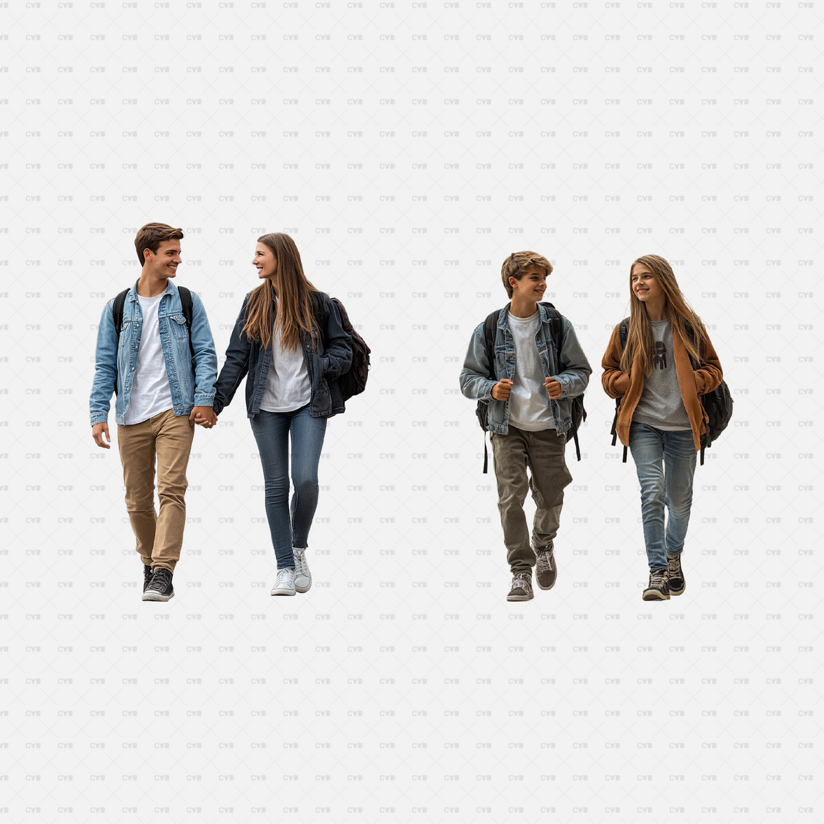 People Walking PNG Cut-outs – Free Sample Pack – cadasbuilt