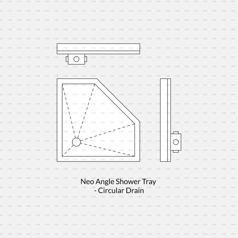 Download Dynamic CAD Blocks Shower Trays | CADasBuilt – cadasbuilt