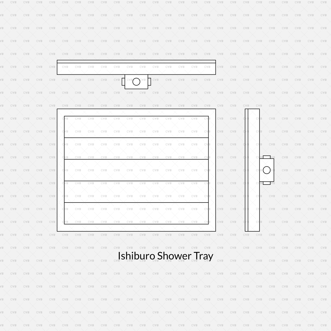 Download Dynamic CAD Blocks Shower Trays | CADasBuilt – cadasbuilt