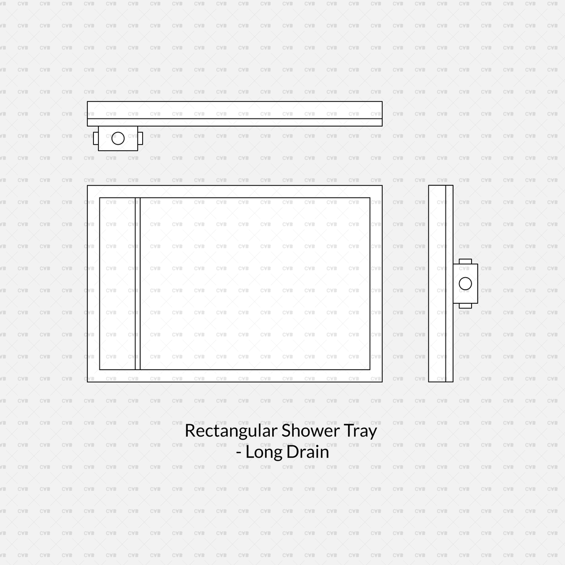 Download Dynamic CAD Blocks Shower Trays | CADasBuilt – cadasbuilt