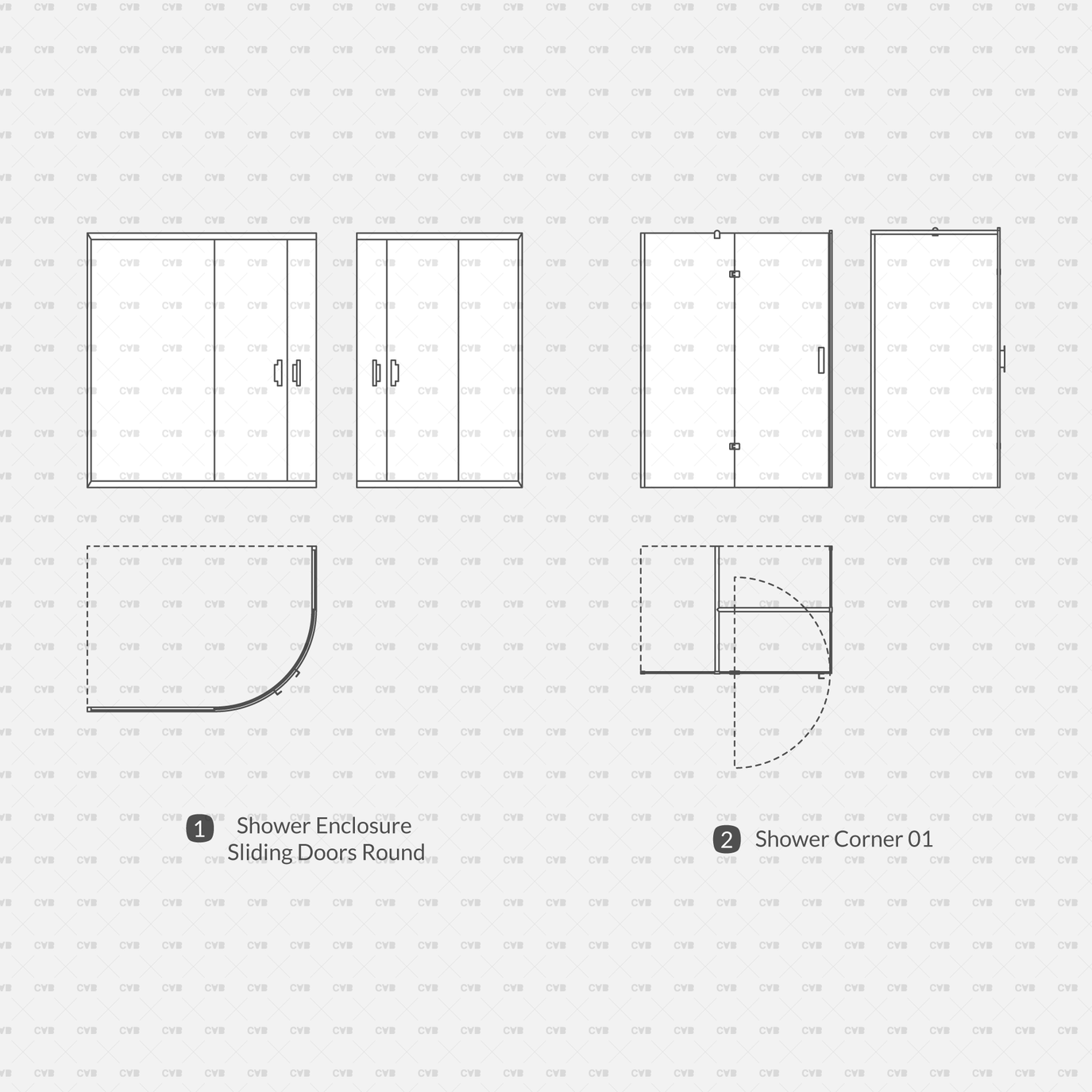 Download Dynamic CAD Shower Enclosures | CADasBuilt – cadasbuilt