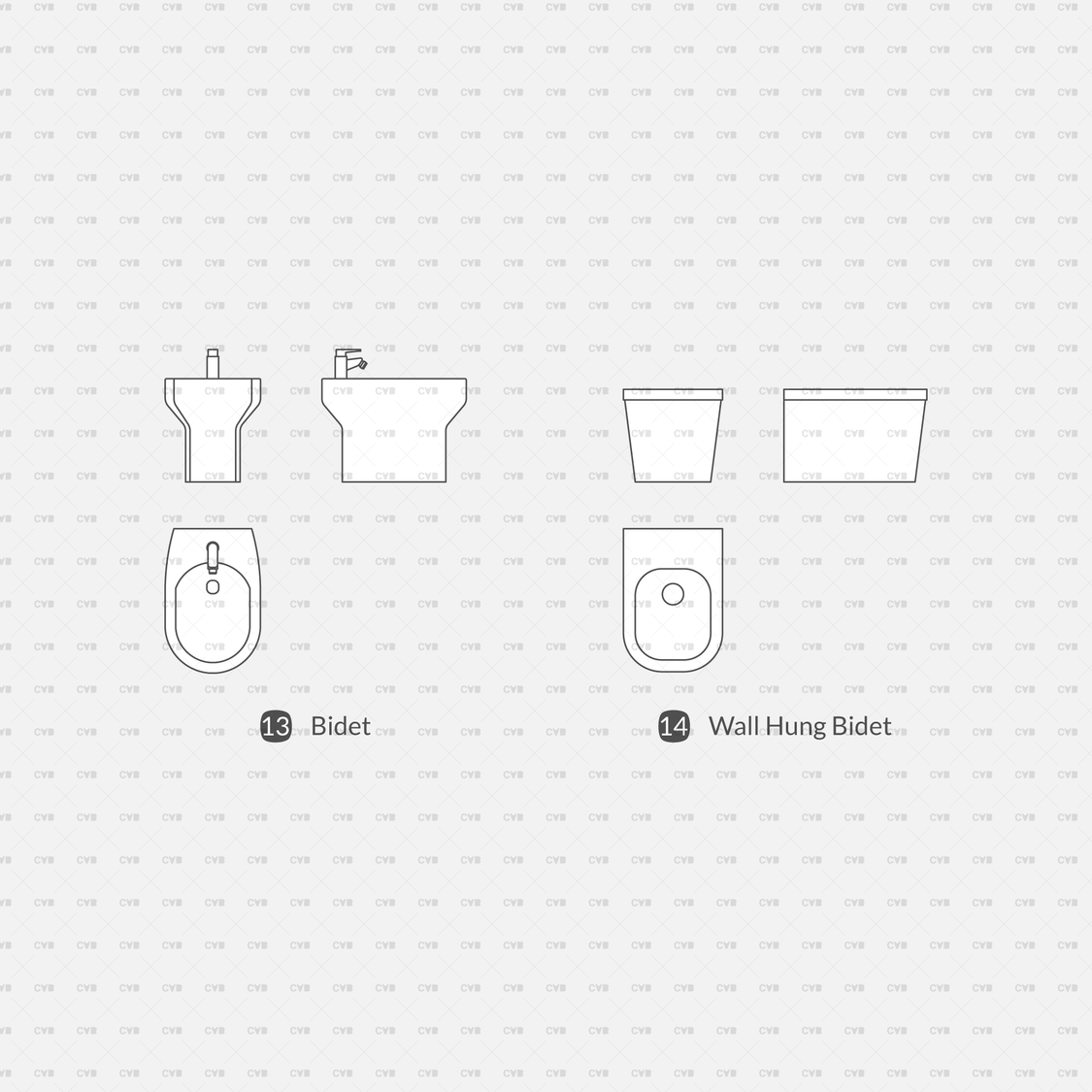 Download Dynamic CAD Toilets, Bidets and Accessories | CADasBuilt ...