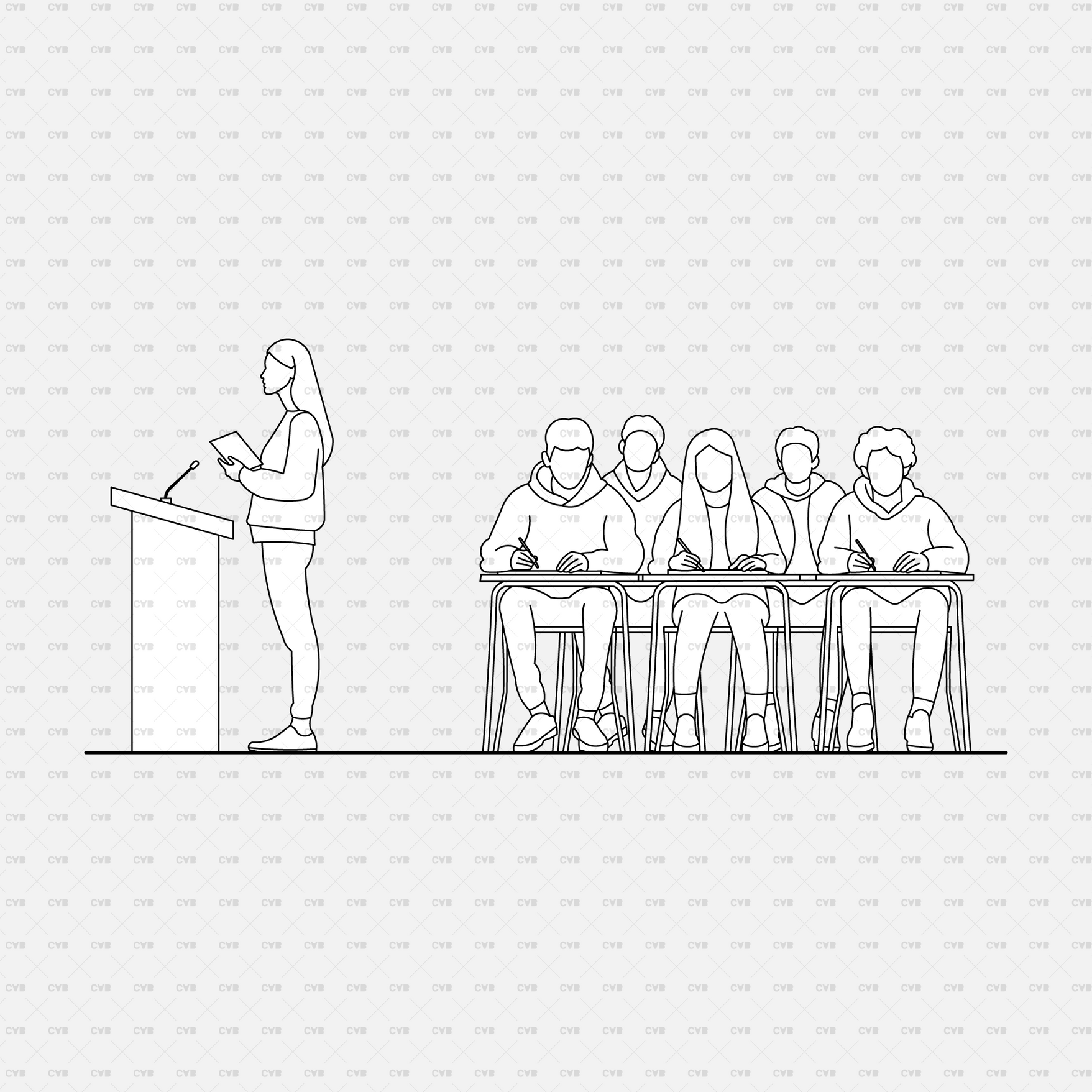 CAD Blocks and Vector People Studying and Reading – cadasbuilt