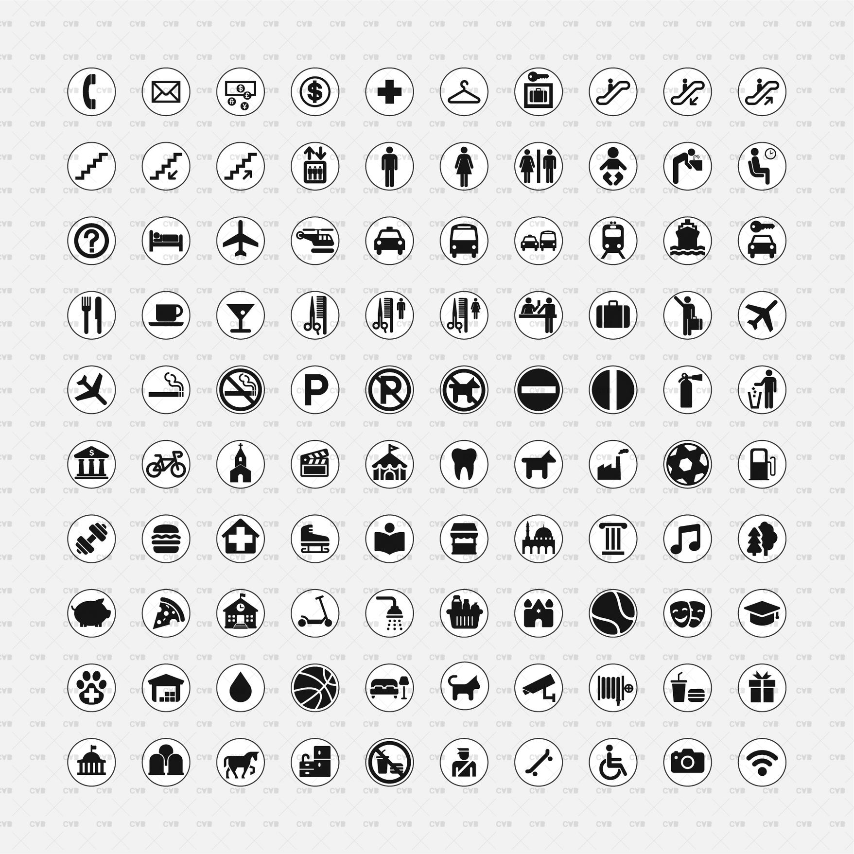 CAD Blocks and Vector Program Diagram and Site Analysis Symbols ...