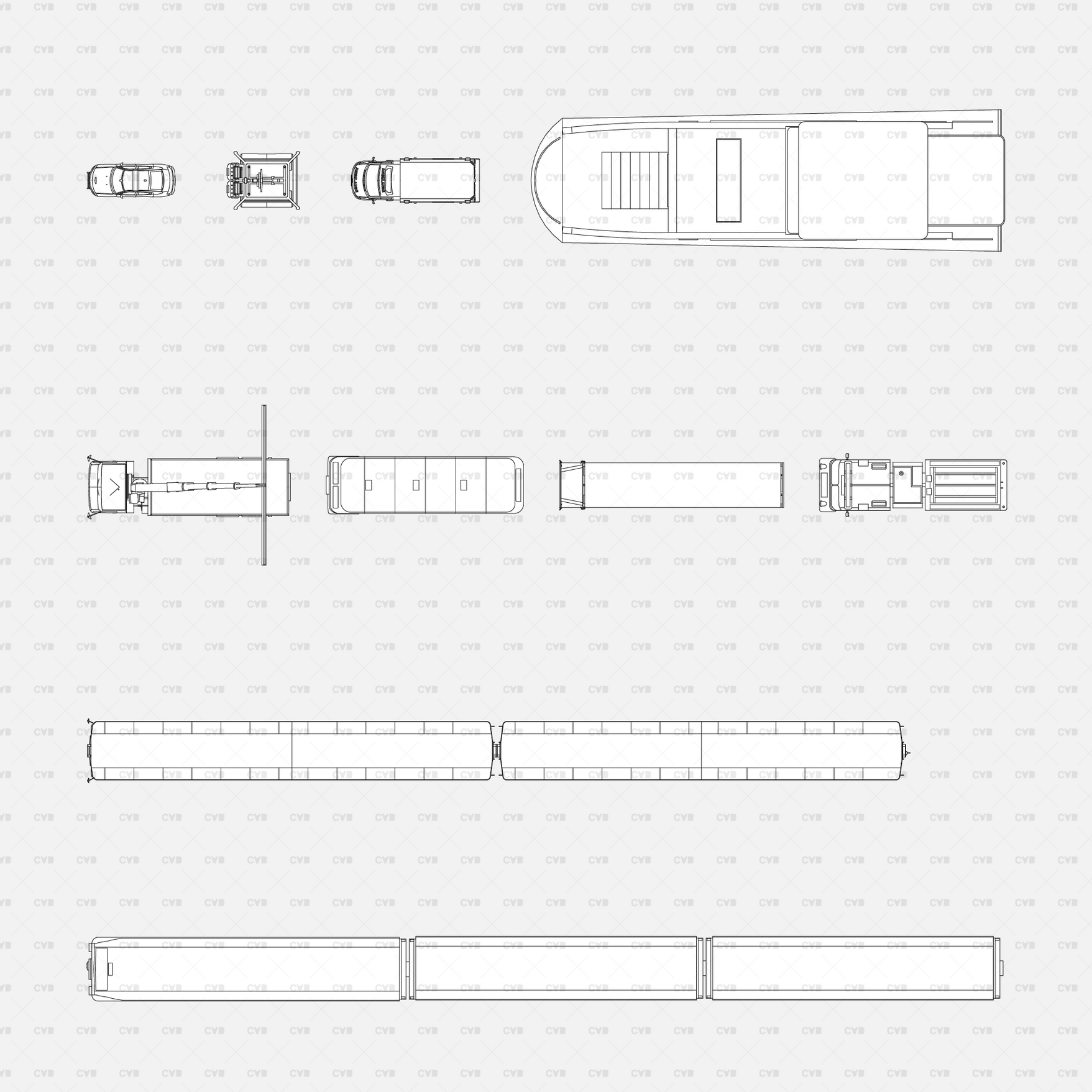 Download DYNAMIC CAD BLOCKS Vehicles | CADasBuilt – cadasbuilt