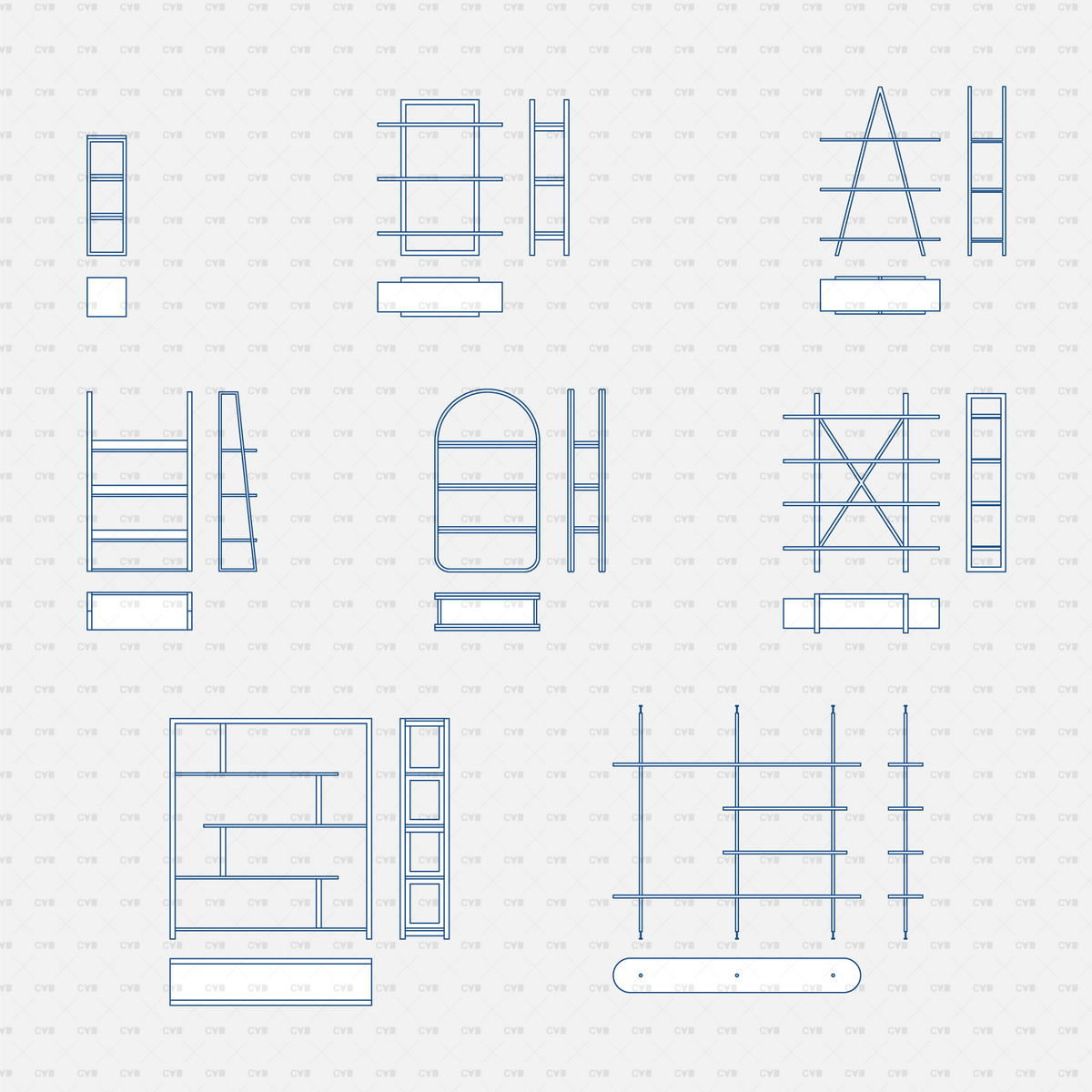 Download CAD Dynamic Blocks Shelves and Storage 01 | CADasBuilt ...