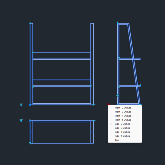 Download CAD Dynamic Blocks Shelves and Storage 01 | CADasBuilt ...