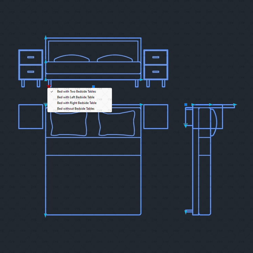 Download DYNAMIC CAD BLOCKS Single and Double Beds | CADasBuilt ...