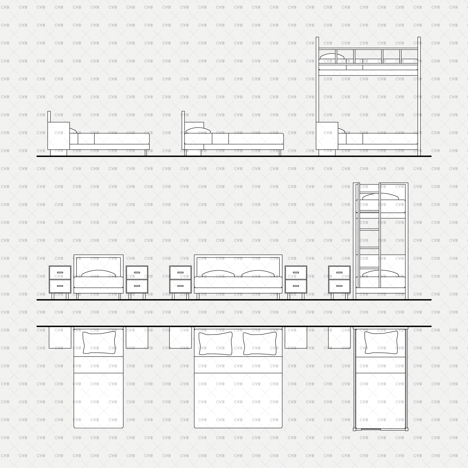 Furniture CAD Blocks – Dynamic Free & Pro DWG – cadasbuilt