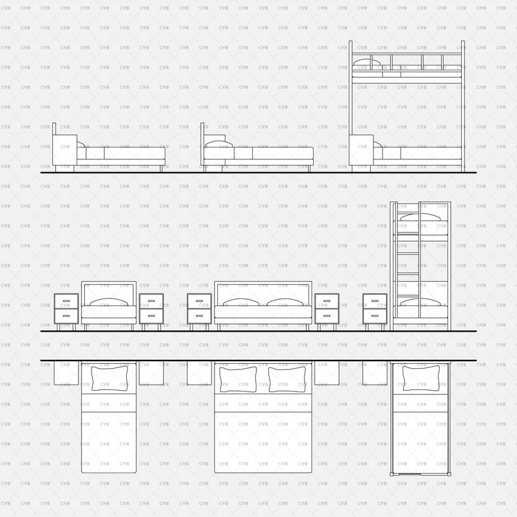 Furniture CAD Blocks – Dynamic Free & Pro DWG – cadasbuilt