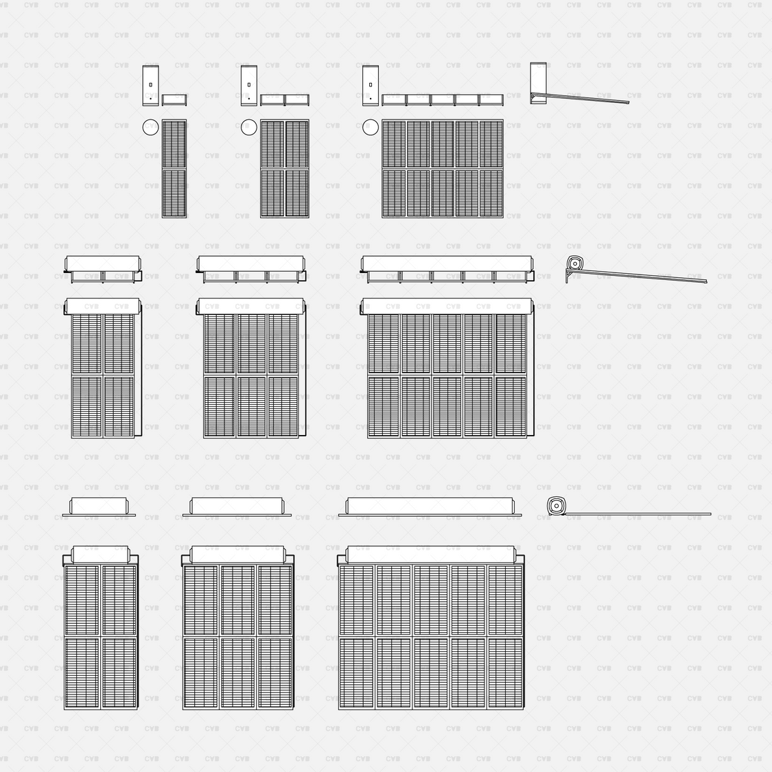 Download CAD Dynamic Blocks Solar Panel and Water Heaters | CADasBuilt ...