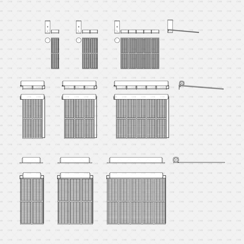 Download CAD Dynamic Blocks Solar Panel and Water Heaters | CADasBuilt ...